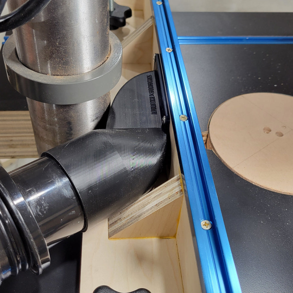 Dust Collection Port For Tall DIY Drill Press Table Fence – Evolution ...